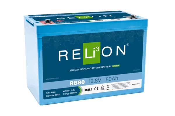 RELION RB80 12.8V 80AH 4SC LiFePO4 Battery