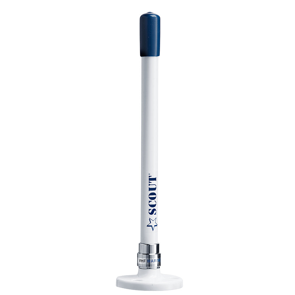 Scout 9-inch White VHF Antenna with Quick Mount and 5M RG-58 Cable - P