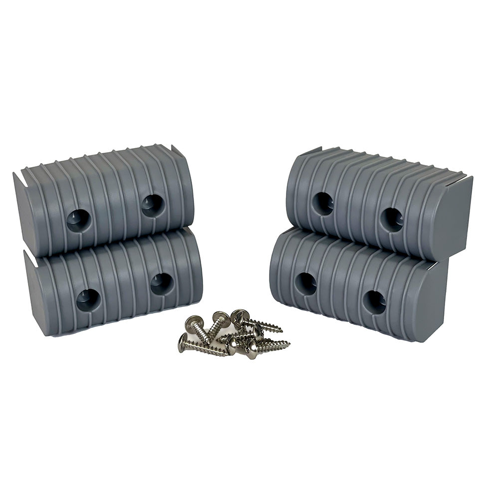 Caliber BunkWrap End Cap 2x4" Grey Accessory Kit w/Stainless Steel Har