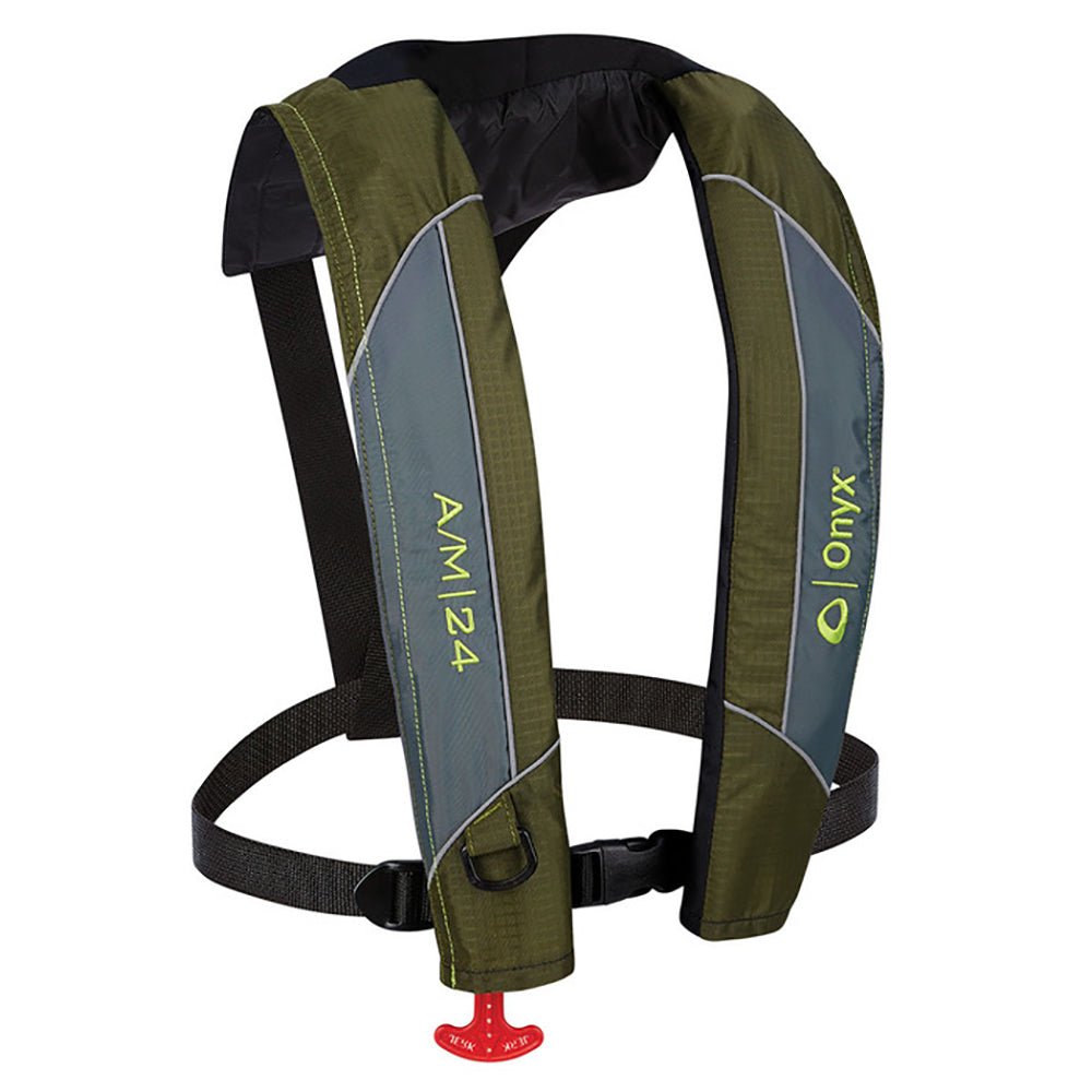 Onyx A/M-24 Automatic/Manual Inflatable PFD Life Jacket - Green - 1320