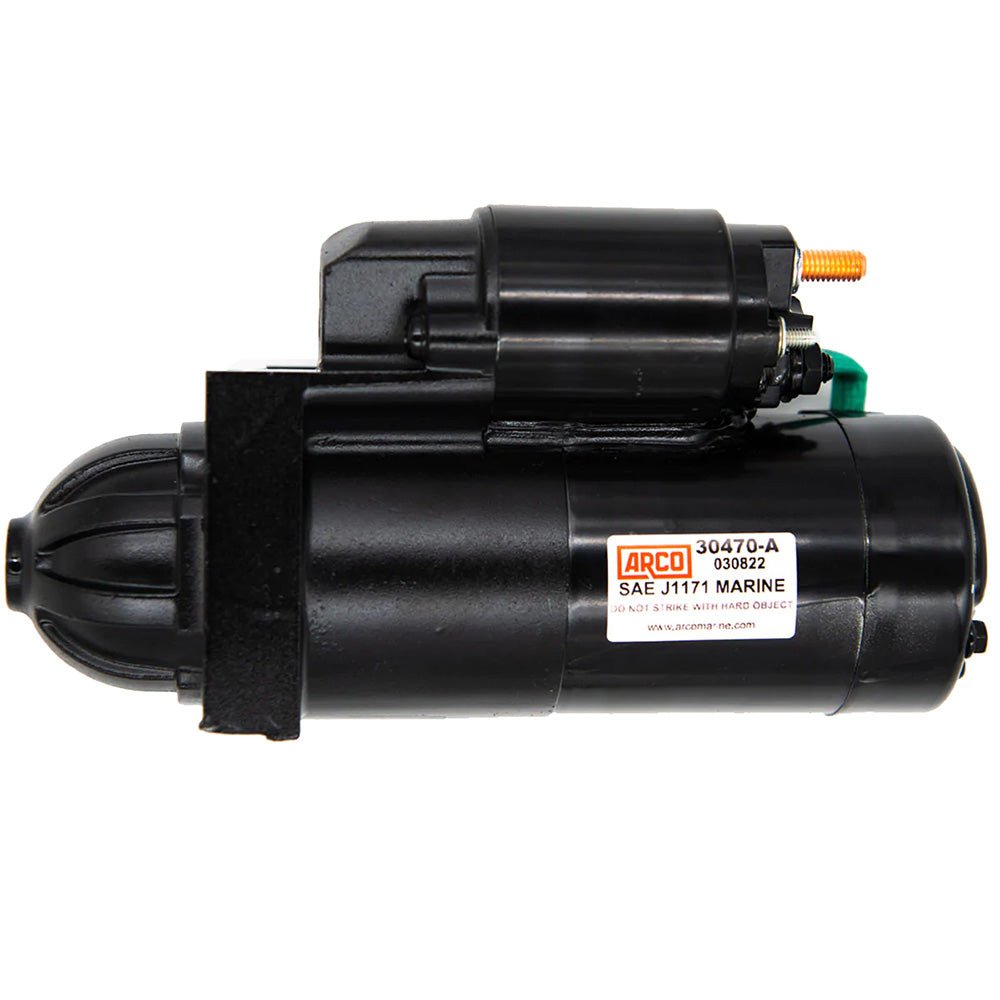 ARCO Marine High-Performance Inboard Starter w/14" Flywheel & Gear Red