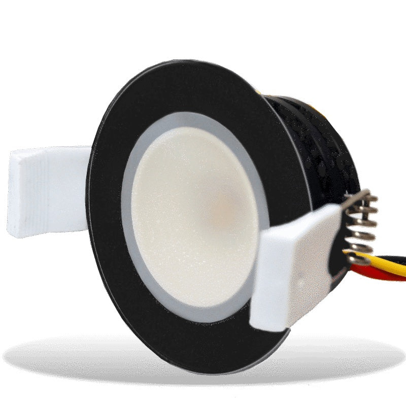 Lumishore LUX DL50 Full Spectrum CRGBW Downlight with Black Bezel - 01