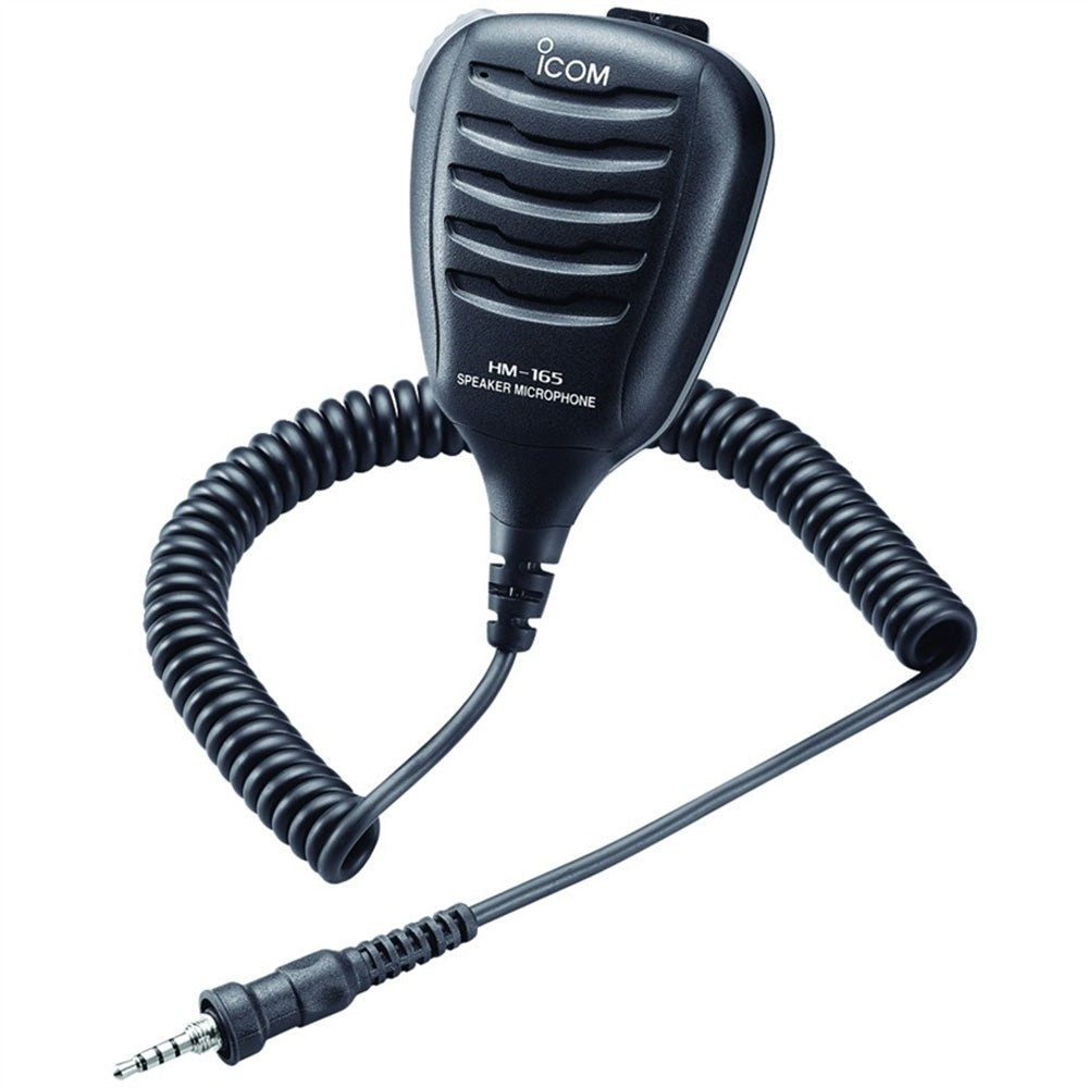 Icom HM-165 Speaker Mic w/Alligator Clip - Waterproof - BLDMarine