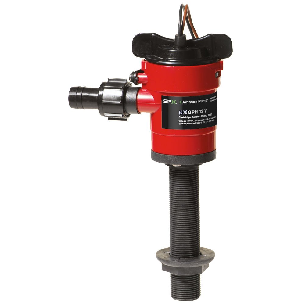 Johnson Pump Cartridge Aerator 1000 GPH Straight Intake - 12V - BLDMarine