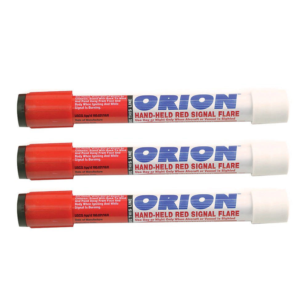 Orion Locate Basic-3 Red Handheld Flares - 3-Pack - BLDMarine