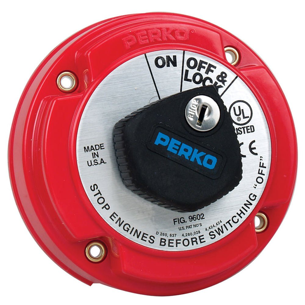 Perko Medium Duty Main Battery Disconnect Switch w/Key Lock - 33121 ...