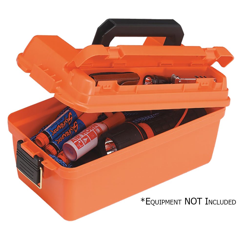 Plano Small Shallow Emergency Dry Storage Supply Box - Orange - BLDMarine