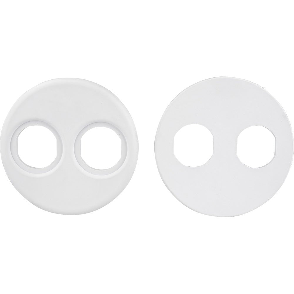 Sea-Dog 4" Gauge Power Socket Adapter Mounting Plate - White - BLDMarine