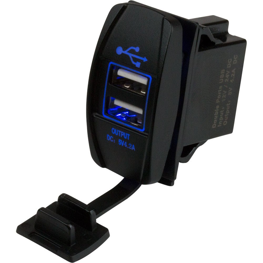 Sea-Dog Dual USB Rocker Switch Style Power Socket - BLDMarine
