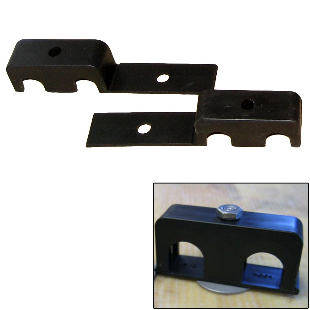 Weld Mount Double Poly Clamp for 1 4 Studs 25 Pack